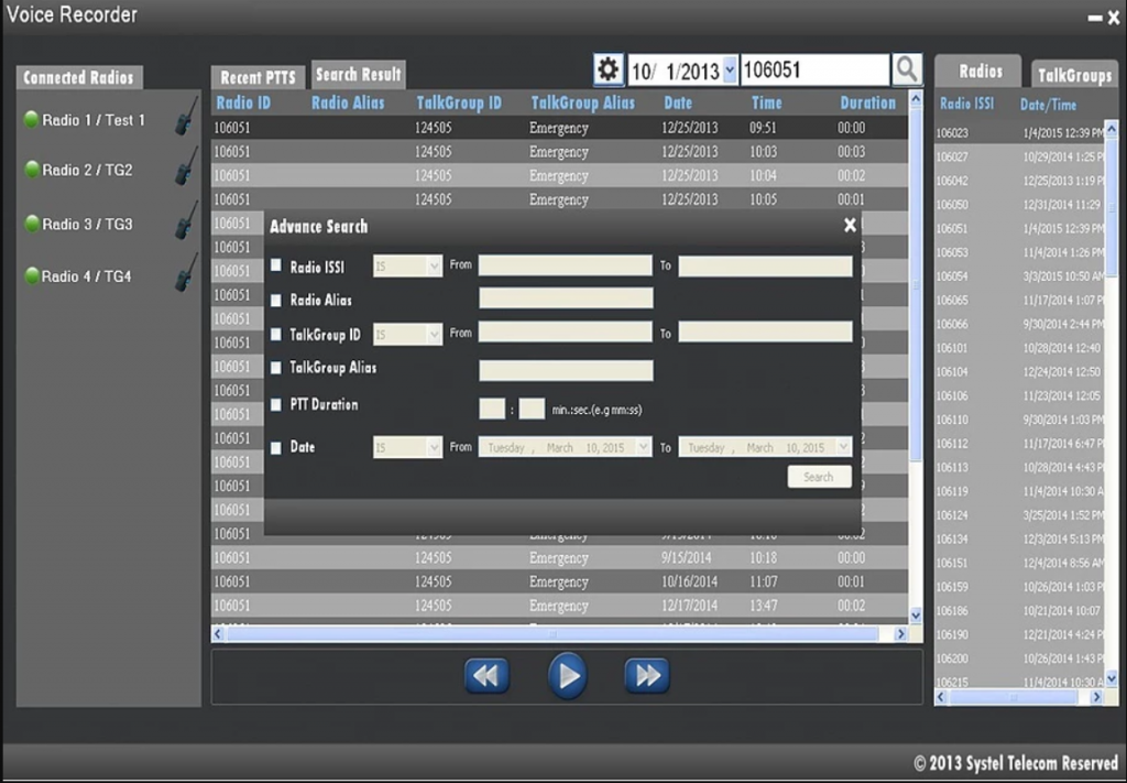 Voice Logger & Archiving System – Systel